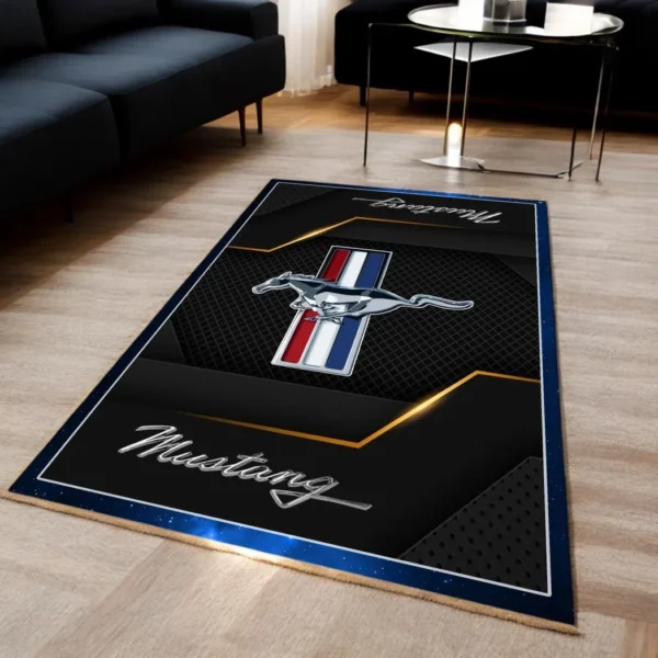 Ford Mustang Rug, Living Room Decor Ideas For Ford Mustang Fan ...