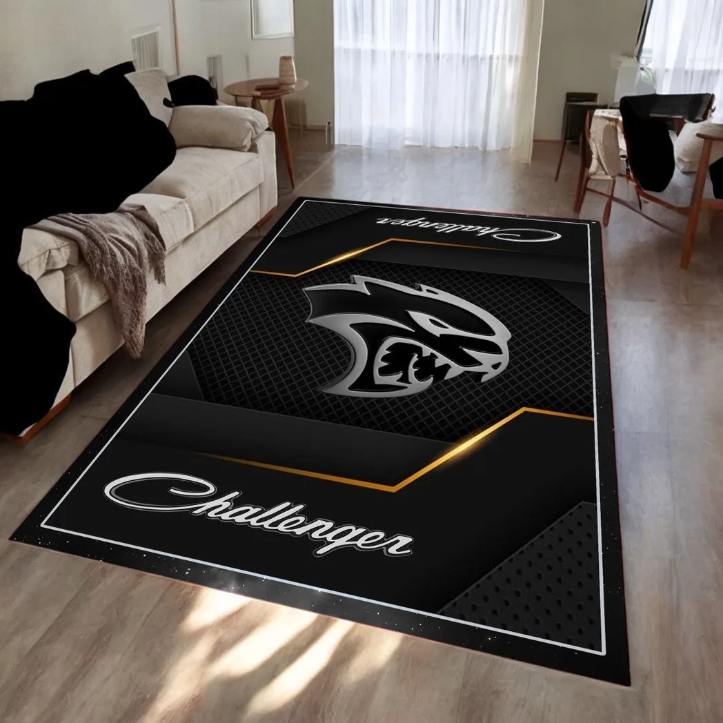 Dodge Challenger Rug, Living Room Decor Ideas For Dodge Challenger Fan ...