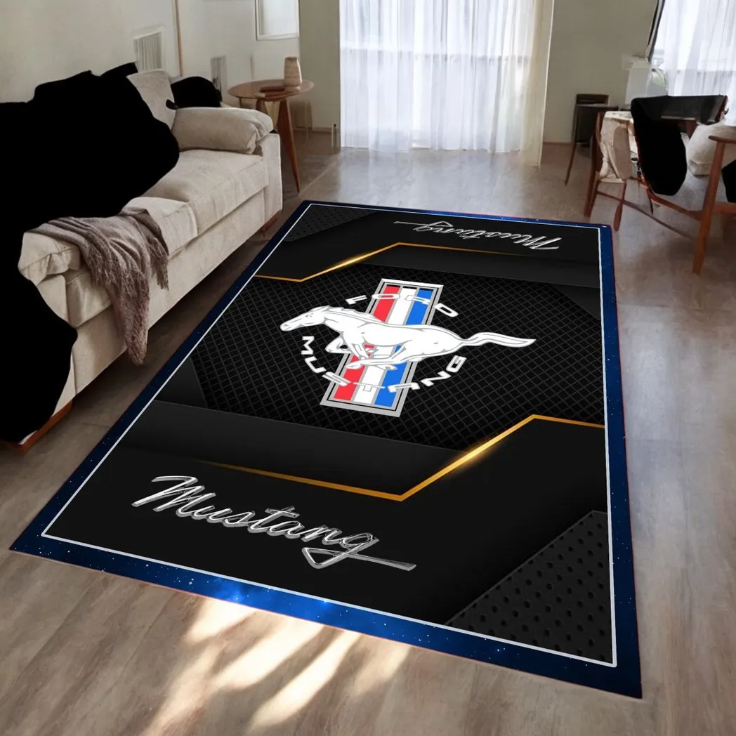 Ford Mustang Rug, Living Room Decor Ideas For Ford Mustang Fan ...
