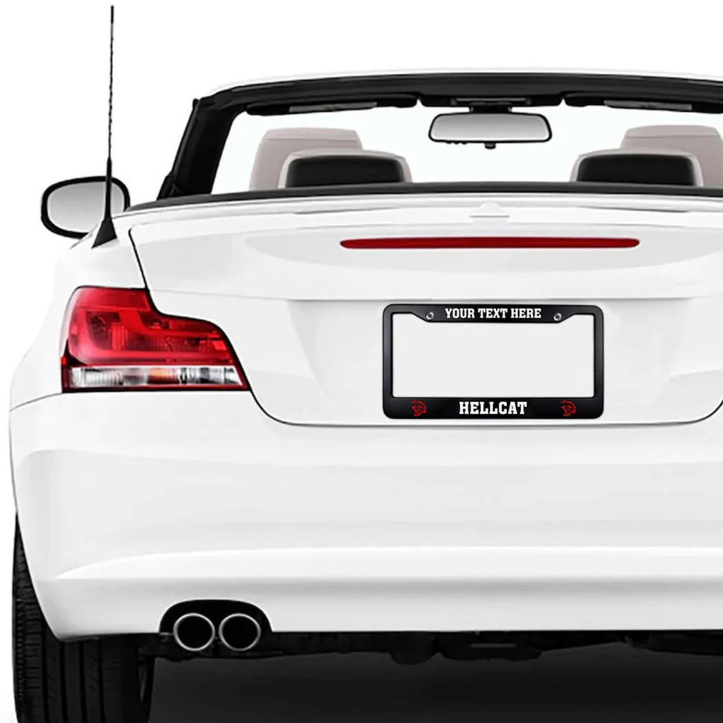 Dodge Challenger Hellcat License Plate Frame, Dodge Challenger Hellcat ...