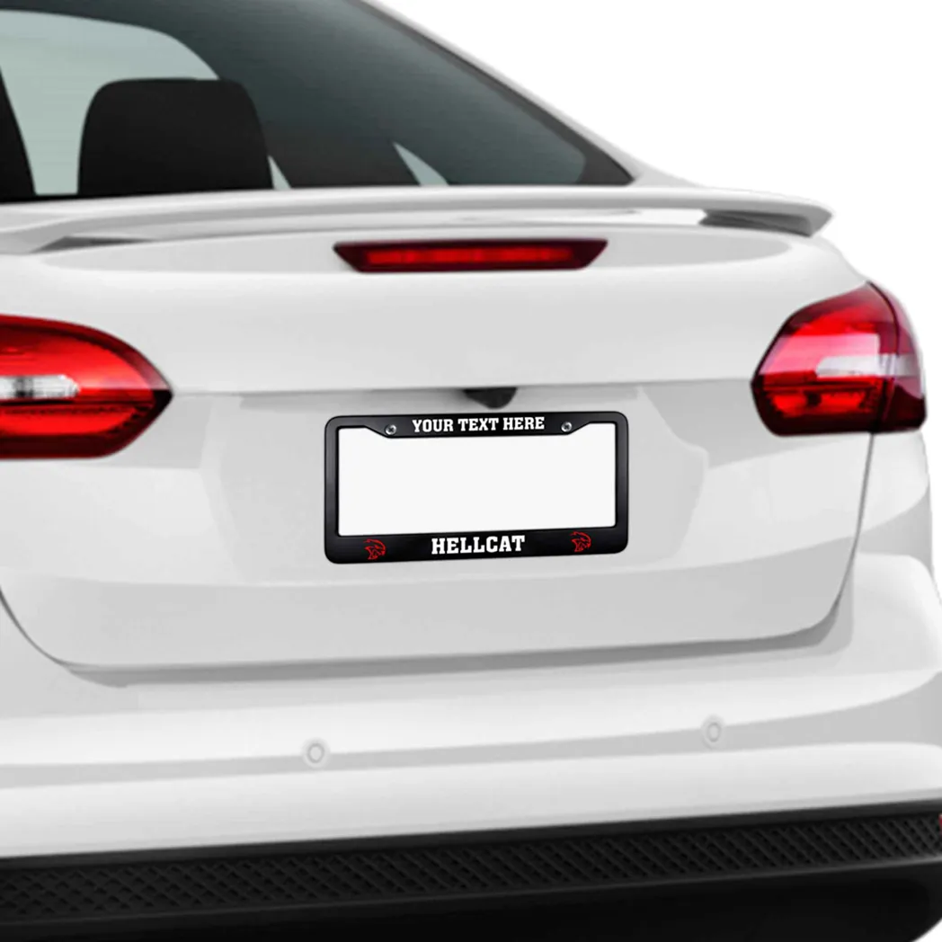 Dodge Challenger Hellcat License Plate Frame, Dodge Challenger Hellcat ...