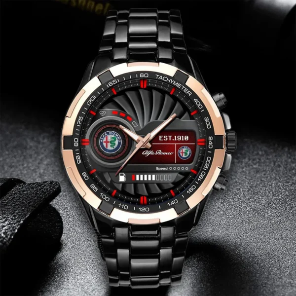 Alfa Romeo Steel Watches, All Over Print Steel Watches Alfa Romeo - Gold DCAR476292028 | Viper ...